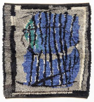 Staffan Hallström, rya rug, signed SH, approx. 149 x 136 cm. - Bukowskis