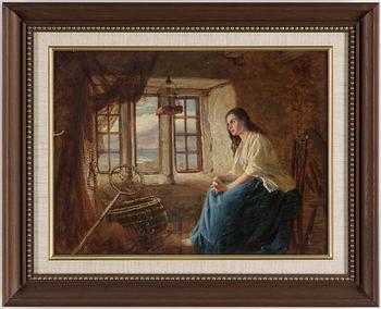 FRANK HOLL, oil on canvas, signed. - Bukowskis