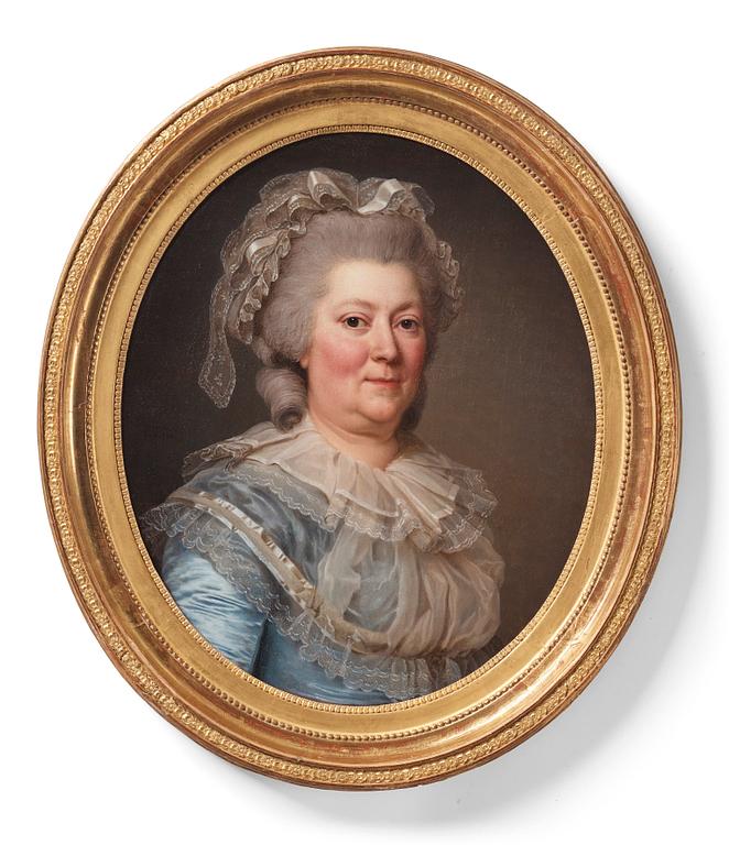 Porträtt av Madame Marie-Anne-Louise Genèt (1724-1796), kallad Lise ...