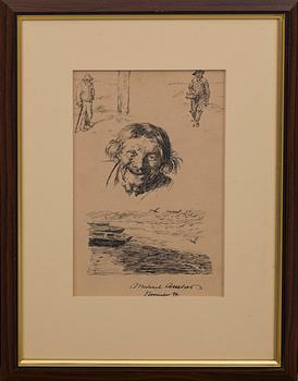 MICHAEL ANCHER, drawing signed november 94. - Bukowskis