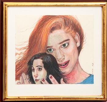 Jody Mussoff, drawing signed and dated 89. - Bukowskis