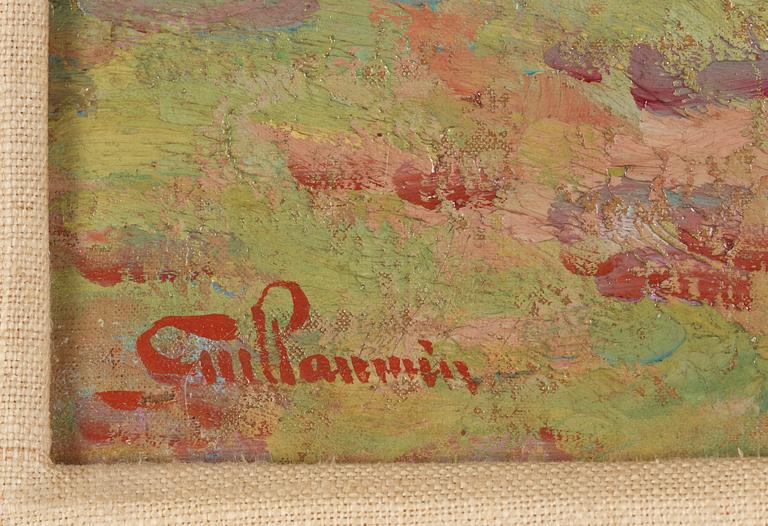 Armand Guillaumin, Landscape with two figures. - Bukowskis