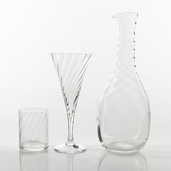 Gunnar Cyrén, glass service, 29 pieces, "Helena", Orrefors. - Bukowskis