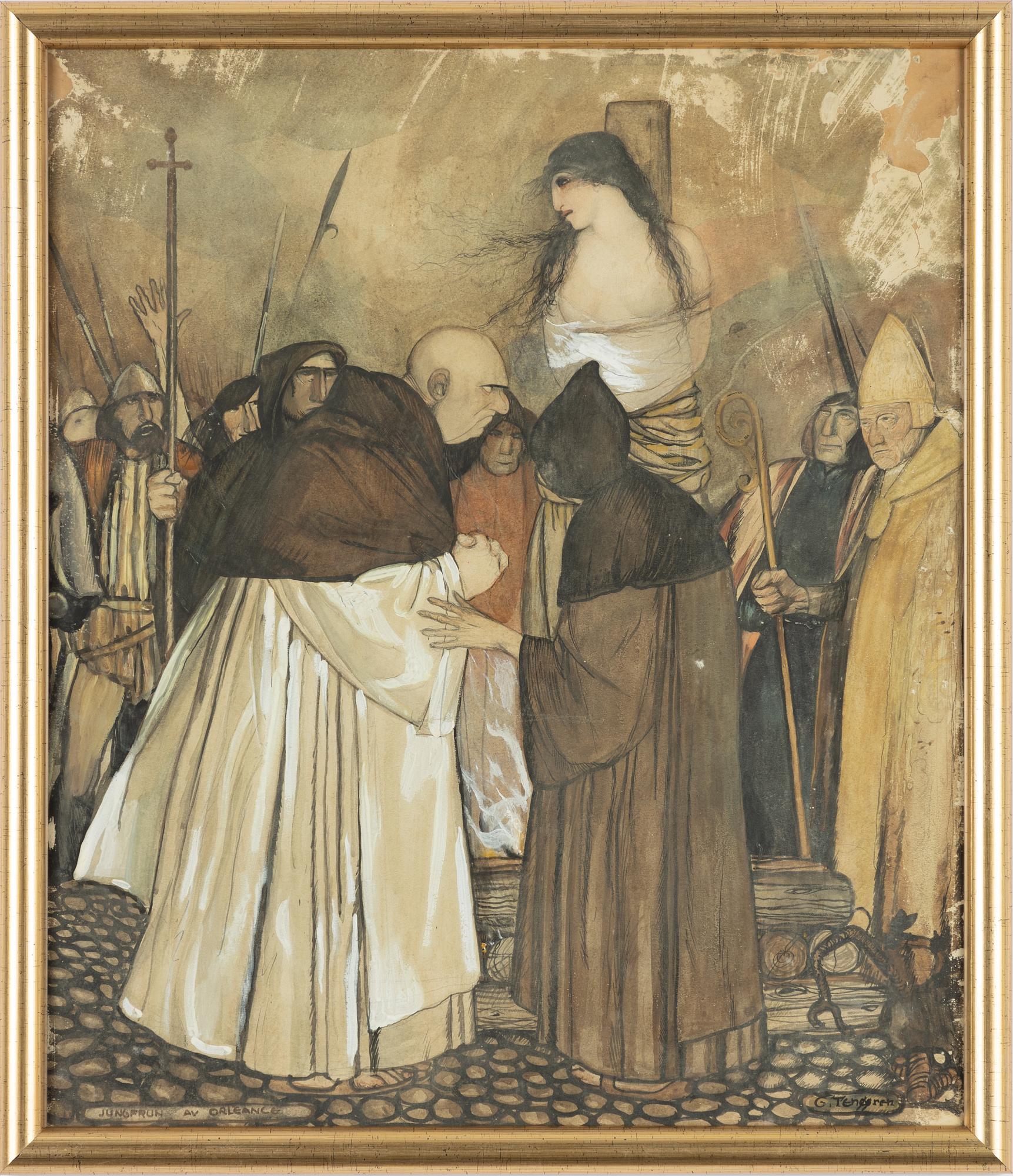 Gustaf Adolf Tenggren, Jeanne d'Arc. - Bukowskis
