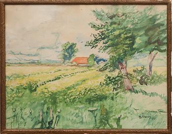 ALFRED JANSSON, akvarell. Signerad och daterad 1929. - Bukowskis