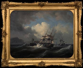 ALBERT BERG, oil on canvas, signed and dated 1853. - Bukowskis